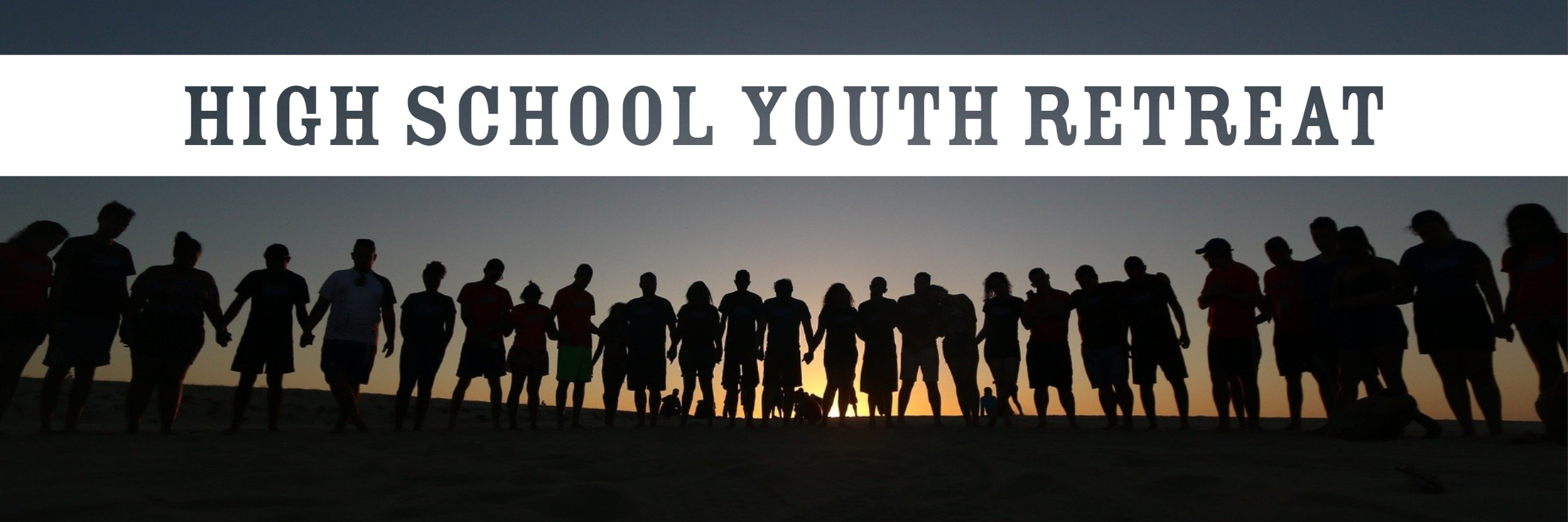 Youth Group Silhouette Texting